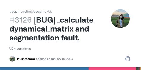 Bug Calculate Dynamicalmatrix And Segmentation Fault · Issue 3126