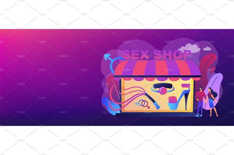 Sex Shop Concept Banner Header Illustrations ~ Creative Market Sex Shop Concept Banner Header Illustrations ~ Creative Market