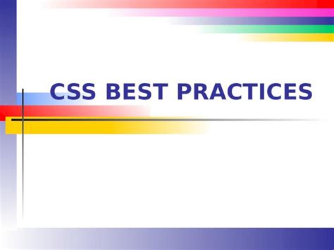 Pptx Css Best Practices Slide 2 Lecture Overview Understanding Grid Frameworks Css Design