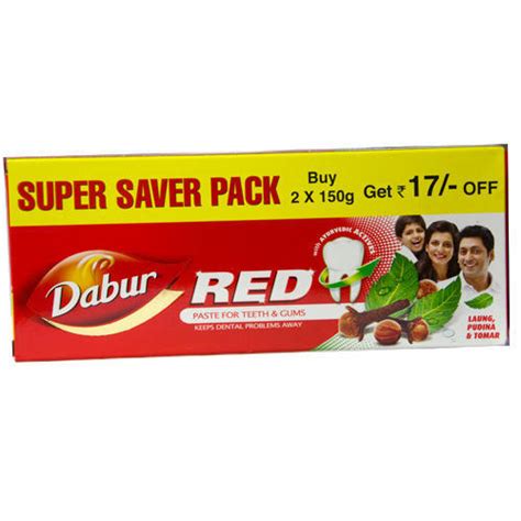 Dabur Red Toothpaste Inr 106 50 Piece By Shri Shiv Gopal Trading Company From Mumbai