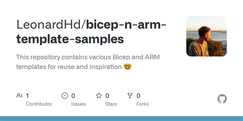 Github Leonardhd Bicep N Arm Template Samples This Repository Contains Various Bicep And Arm