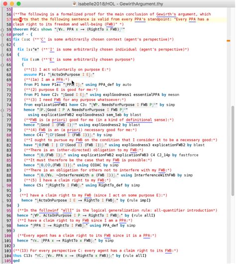 Gewirths Proof Encoded In The Isabelle Hol Proof Assistant Download Scientific Diagram