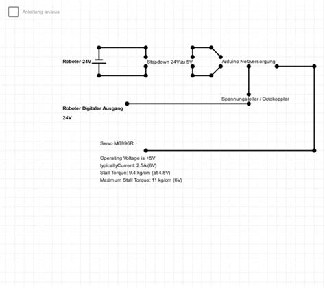 Elektrotechnische Schaltung Von Roboter Greifer Mit Arduino Physik Elektrik Elektrizität