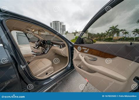 Passenger Door Open View Mercedes C Class 300 Sedan Stock Image Image