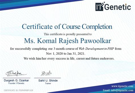 komal pawoolkar on linkedin scripting php connectivity frontend