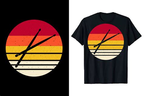 Musician Vintage Drummer T Shirt Design Graphic By Teeexpert · Creative Fabrica