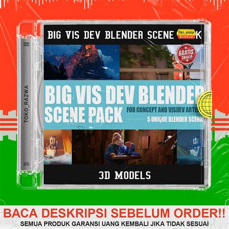 Jual 3d Models Big Vis Dev Blender Scene Pack 060624 Shopee Indonesia