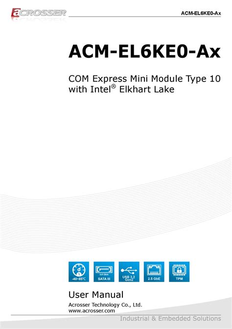 acrosser technology acm el6ke0 a series user manual pdf download
