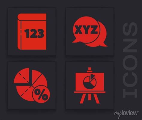 Set Chalkboard With Diagram Book With Word Mathematics Xyz Wall Mural • Murals Progress Flat