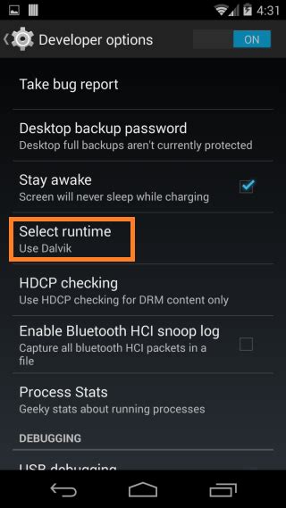 44 Kitkat Dalvik Vm Vs Art Android Runtime Impact For End Users