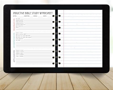Inductive Bible Study Sheet Printable Scripture Guide Verse Mapping