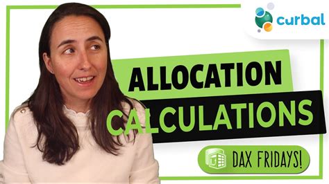 Allocation Calculations In Dax Generate Curbal