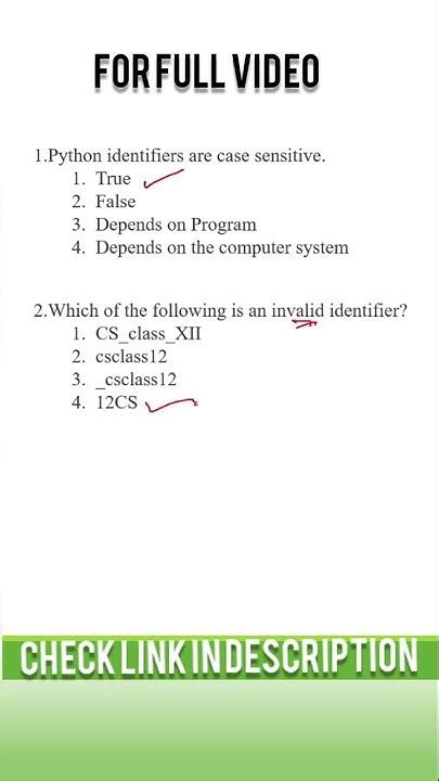 🔥python Revision Tour Solved Mcq 1 Short Viral Trending Python