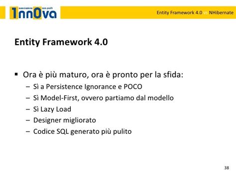 Entity Framework 40 Vs Nhibernate