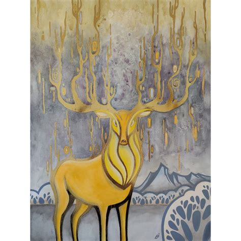 Купить картину Золотой олень в Москве от художника Беласла Юлия