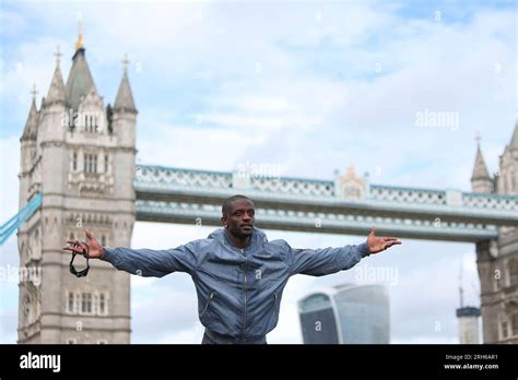 editorial use only magician richard essien also known as magical bones appears to levitate