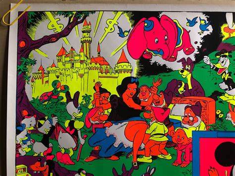 Vintage Black Light Poster Disney Pin Up Wally Wood Orgy Sex Etsy