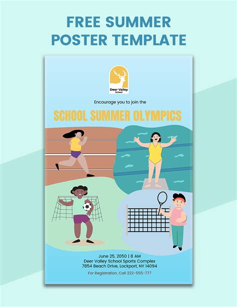 Free Hello Summer Poster Template To Edit Online