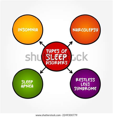 Types Sleep Disorders Conditions That Affect Stock Vector Royalty Free 2249300779 Shutterstock