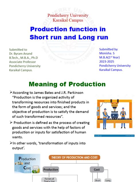 Economics Production Pdf Long Run And Short Run Production Function
