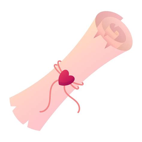 Premium Vector Roll Of Paper Scroll Tied With Rope