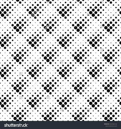 Seamless Geometrical Monochrome Circle Pattern Background Stock Vector Royalty Free 1621862122