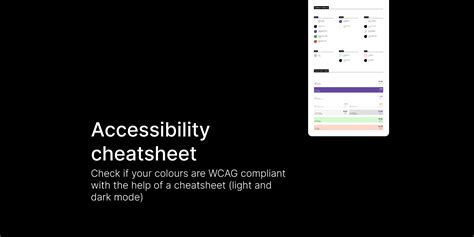 Accessibility Cheatsheet Figma