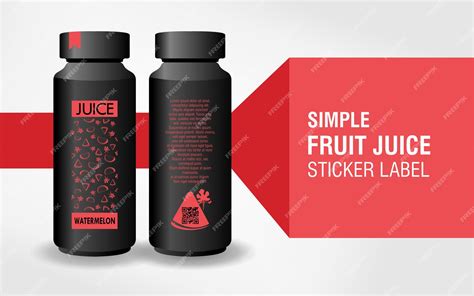 과일 주스 라벨 디자인 프리미엄 벡터