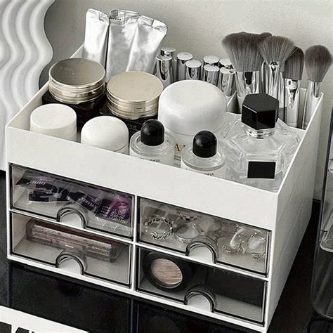 대용량 서랍형 화장품정리함 21x14 투명 화장대 메이크업 수납함 에이블리