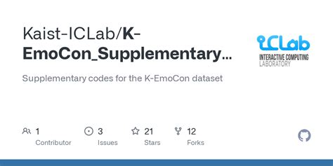 Github Kaist Iclabk Emoconsupplementarycodes Supplementary Codes For The K Emocon Dataset