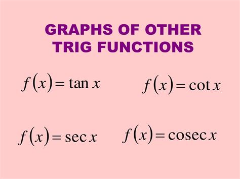 PPT GRAPHS OF OTHER TRIG FUNCTIONS PowerPoint Presentation Free Download ID