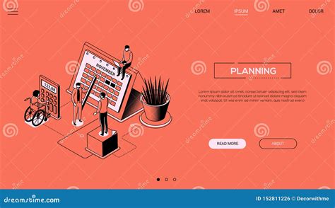 Planning Line Vector Icons And Signs Charting Scheduling Estimating Forecasting Arranging