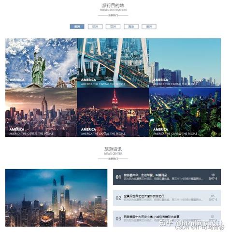web前端期末大作业HTML CSS简单的旅游网页设计与实现 知乎