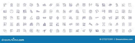 Planning And Analytics Line Icons Signs Set Design Collection Of Planning Analytics Strategy