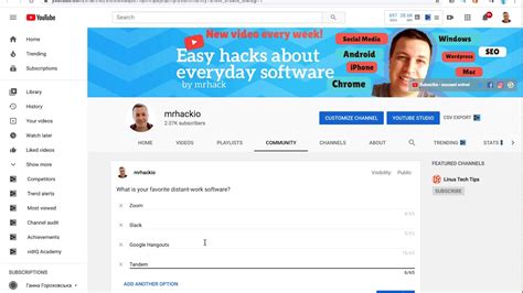 How To CREATE A POLL On YOUTUBE YouTube