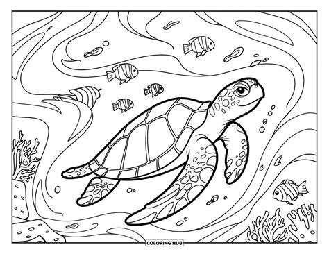 75 Dibujos De Tortugas Marinas Para Colorear Para Niños Y Adultos Gratis