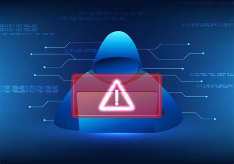 Technology Background Hackers Who Are Stealing Data Through Computers Along With An Alert On