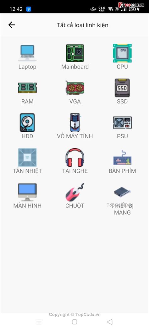 Android Java Mysql Bán Hàng Linh Kiện điện Tử