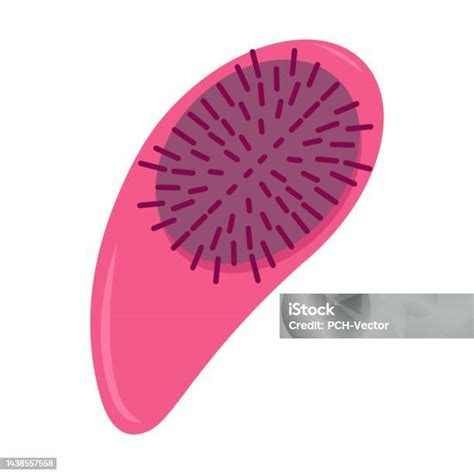 헤어 스타일링을위한 플라스틱 빗과 타원형 전문 브러시 헤어 브러시 만화 벡터 일러스트 레이 션입니다 부속품 살롱 도구 녹색에 대한 스톡 벡터 아트 및 기타 이미지 Istock