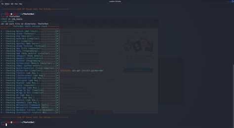 Installed Python Dev With The Methods Here Https Github Screetsec TheFatRat Issues