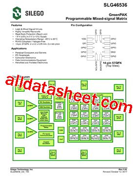 SLG Datasheet PDF Dialog Semiconductor