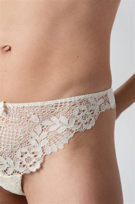 Iridescent Lace Tanga Success Imp Fd Ecru Etam