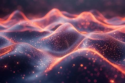 Premium Photo An Abstract Visualization Of Sound Waves Emanating From A Speaker