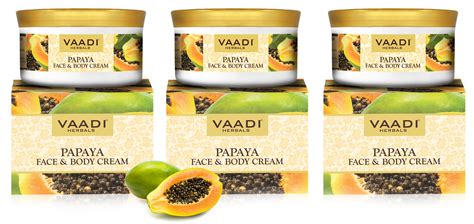 Buy Vaadi Herbals Papaya Face And Body Cream Pack Of 3 Online