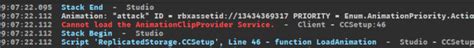 help on roblox animations error of animationclipprovider service