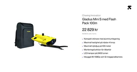 Chasing Gladius Mini S Undervattensdrönare Flash Pack 100m