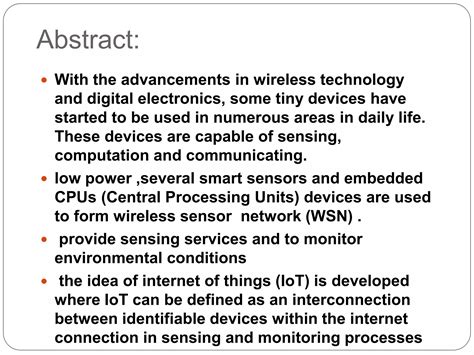 Wireless Sensor Networks And Application Forest Fire Detection Pptx Internet Of Things Internet