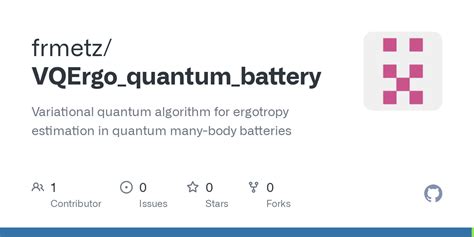Github Frmetzvqergoquantumbattery Variational Quantum Algorithm
