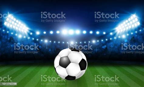 축구 경기장 필드 밝은 경기장 조명 디자인 벡터 벡터 조명 경기 스포츠에 대한 스톡 벡터 아트 및 기타 이미지 경기 스포츠 경쟁 골인 Istock