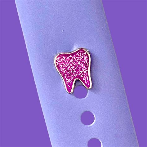 Purple Glitter Tooth Smartwatch Charm Lovely32